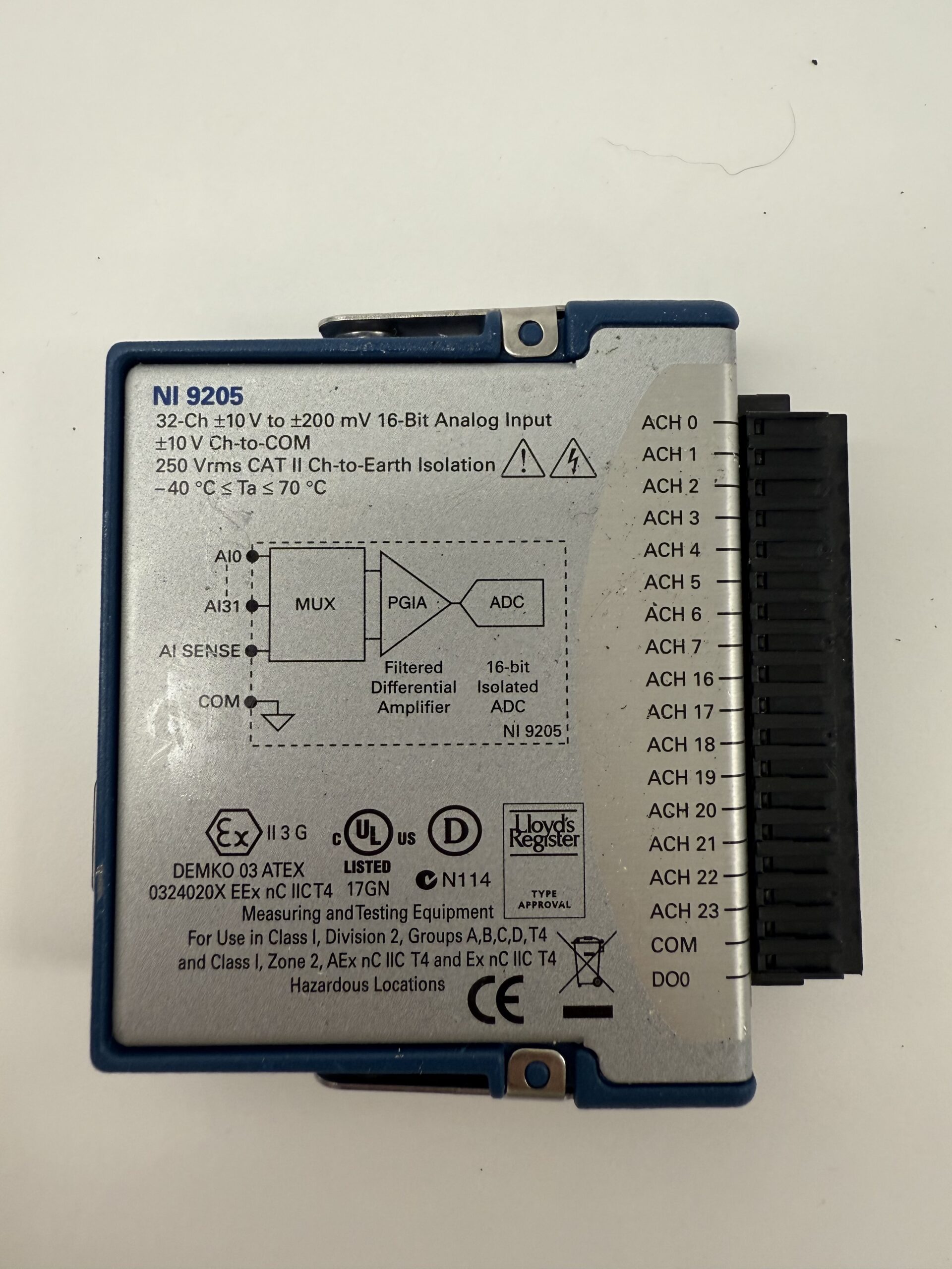 National Instruments NI 9205 – 32-Channel Analog Input Module
