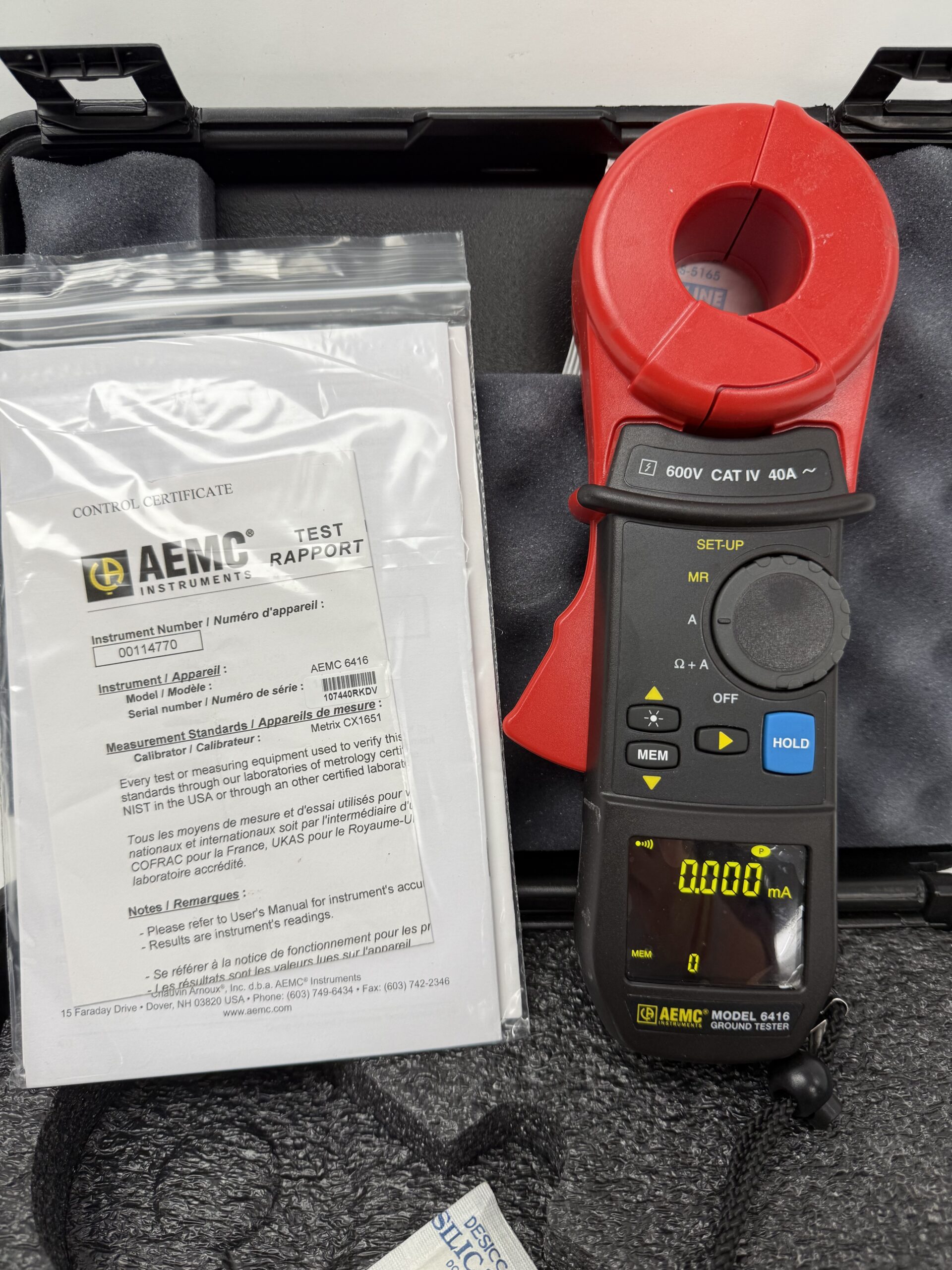 AEMC 6416 Clamp-On Ground Resistance Tester – Untested