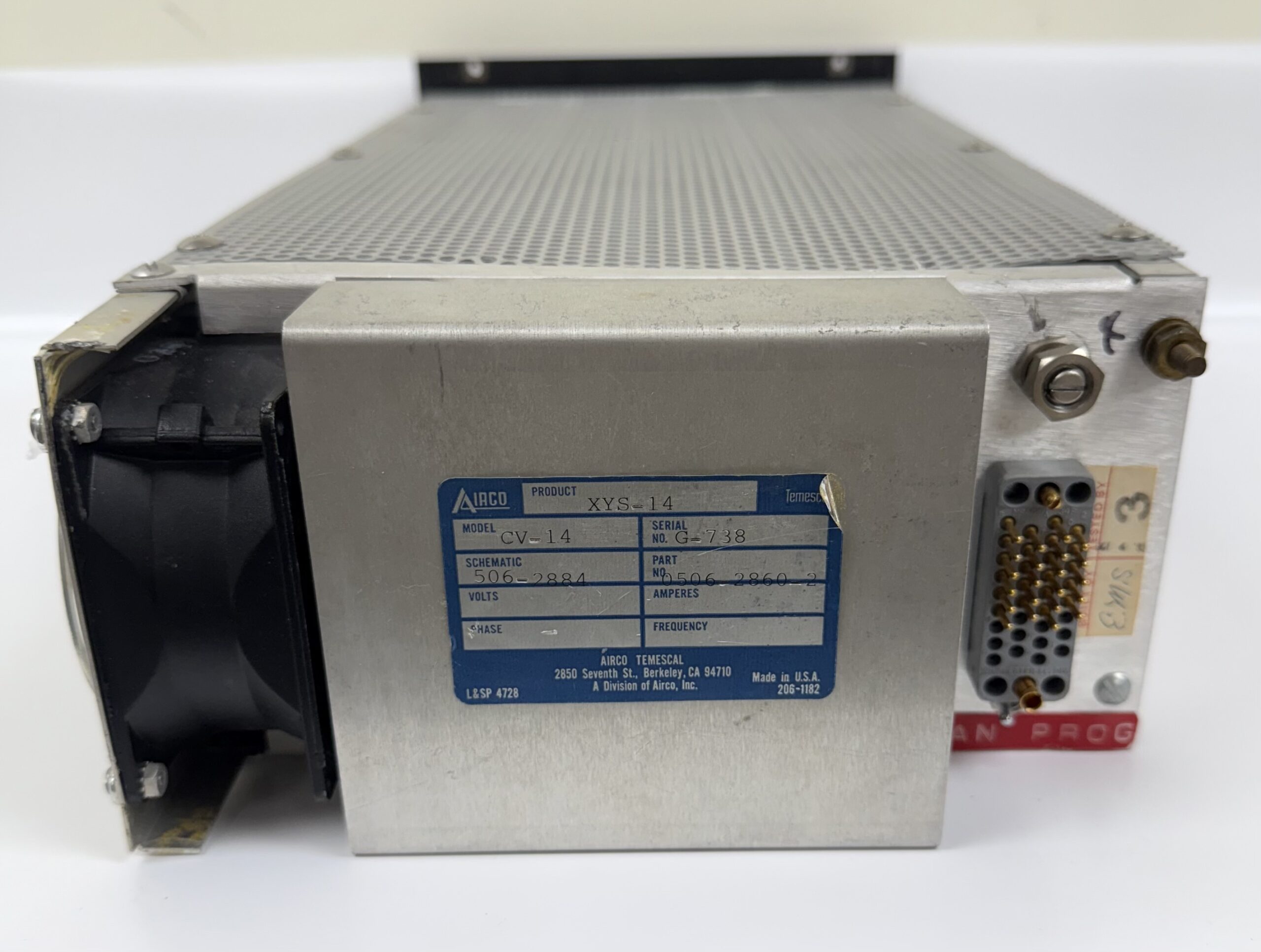 Airco CV-14 Beam Sweep Control - AS IS