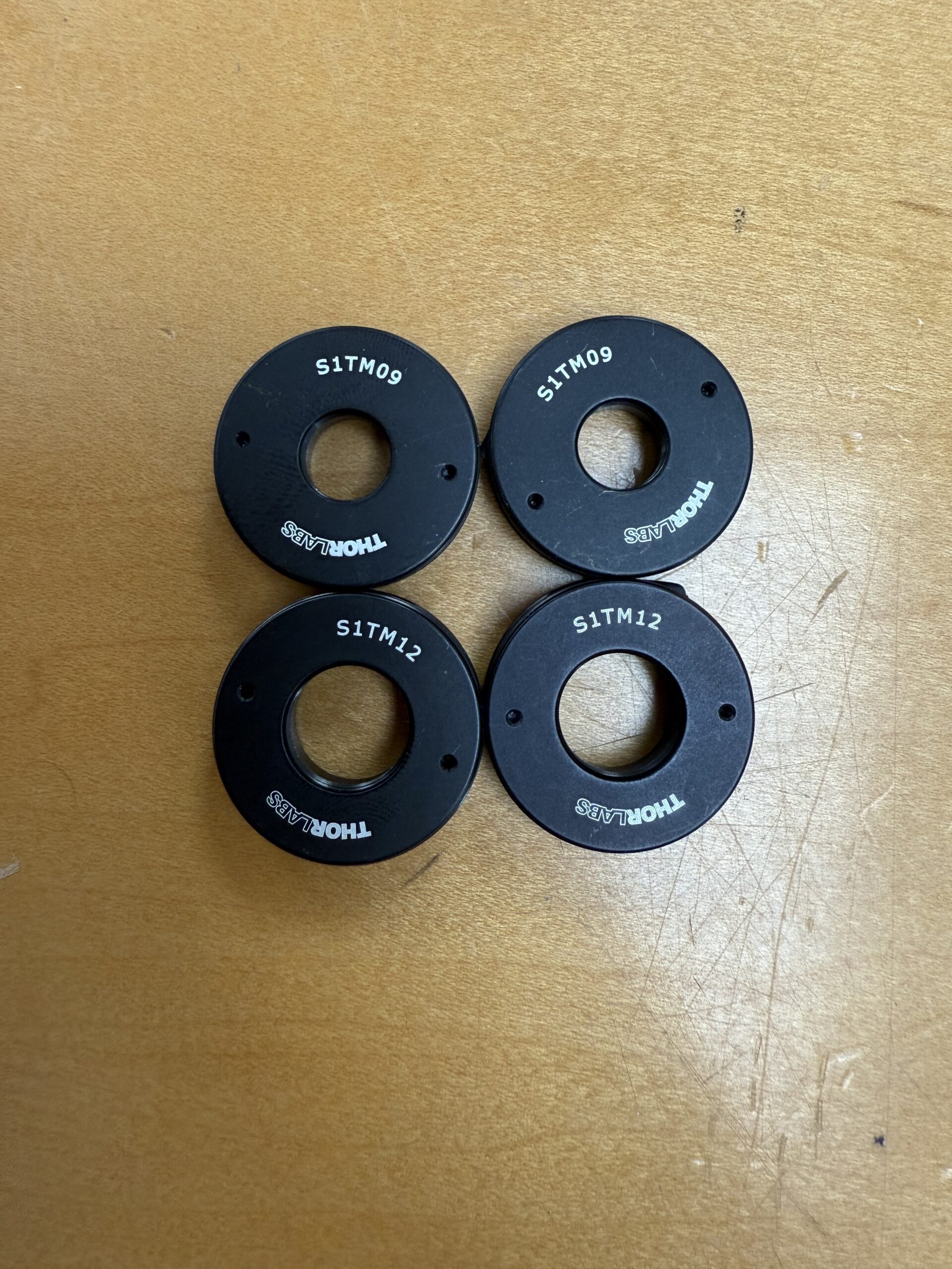 Thorlabs Lens Adapters - 2x S1TM09 & 2x S1TM12