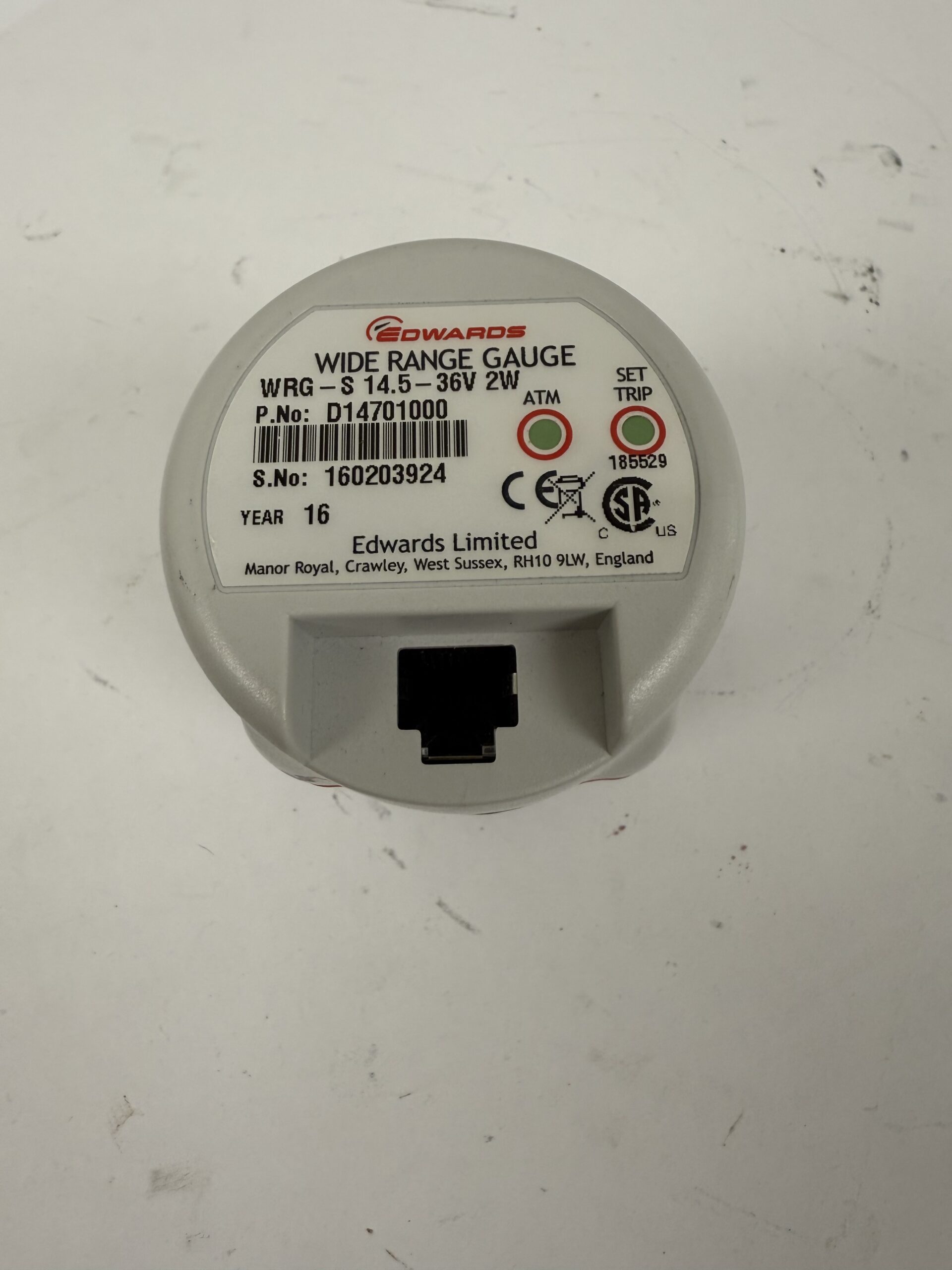 Edwards D14701000 Wide Range Gauge - AS IS