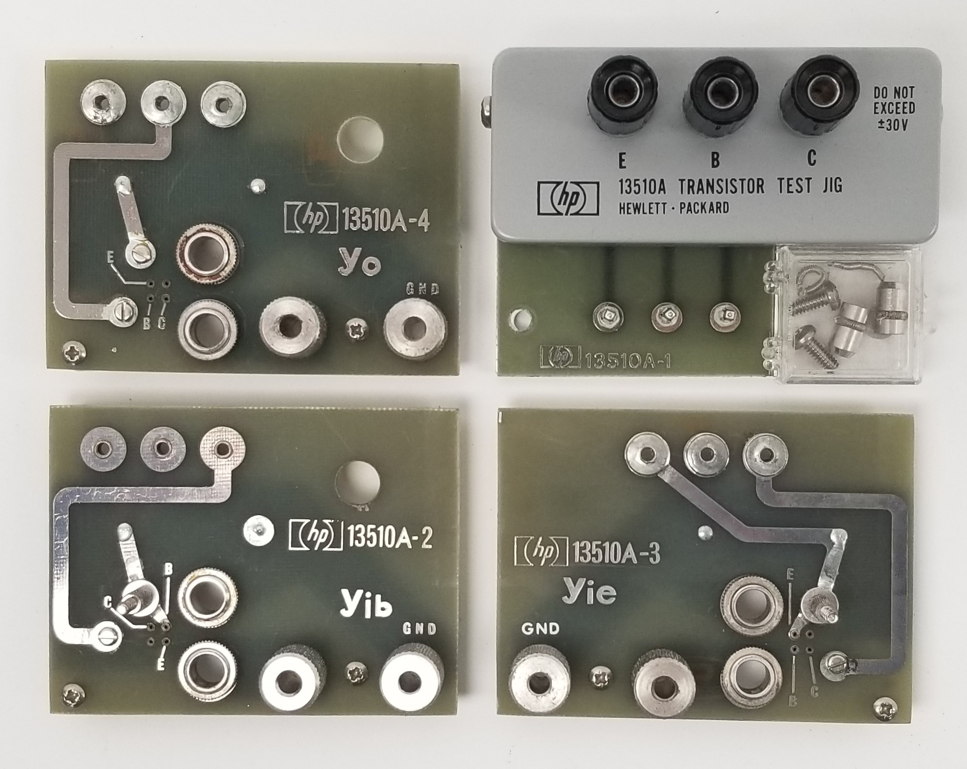Hewlett Packard 13510A Transistor Test Jig